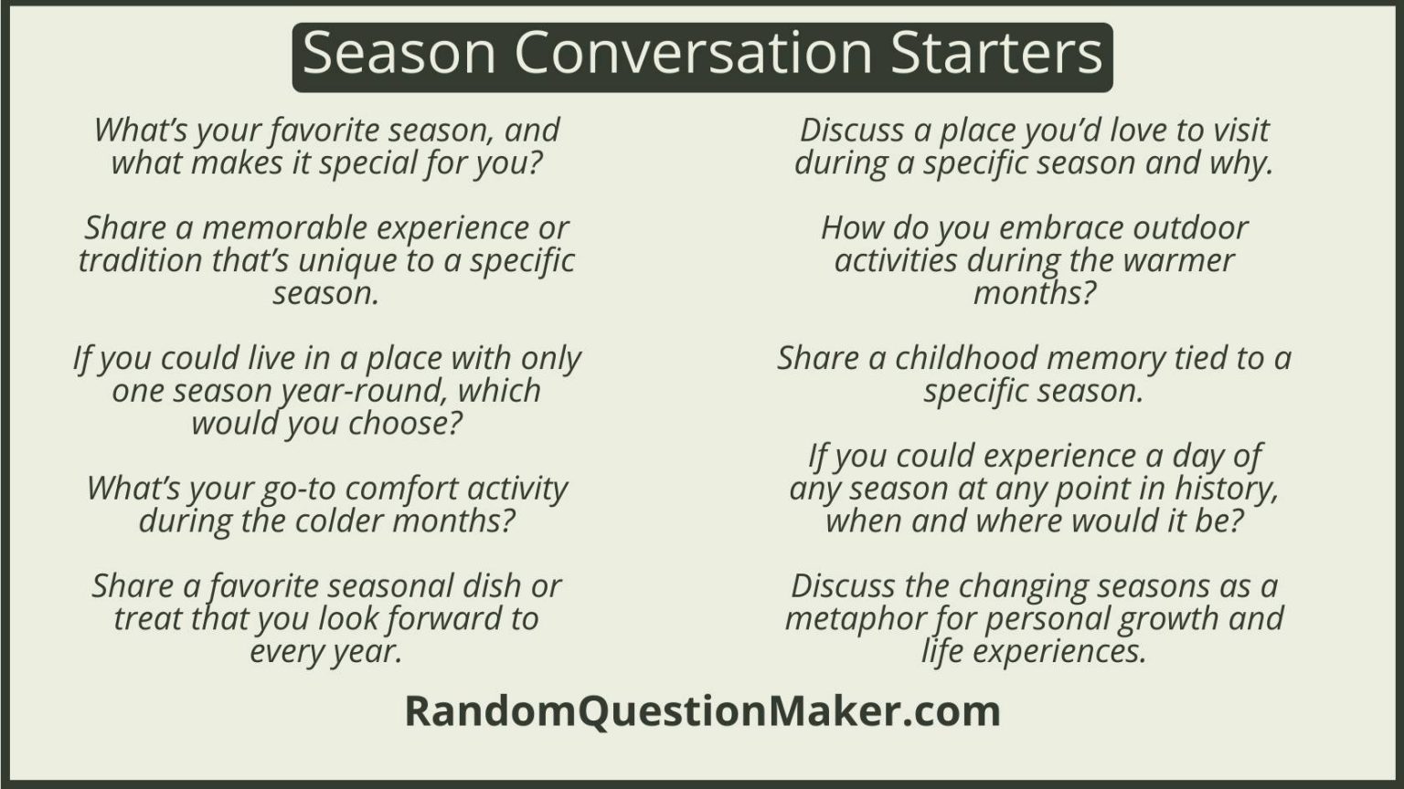 310 Conversation Starters for Meaningful Interactions!