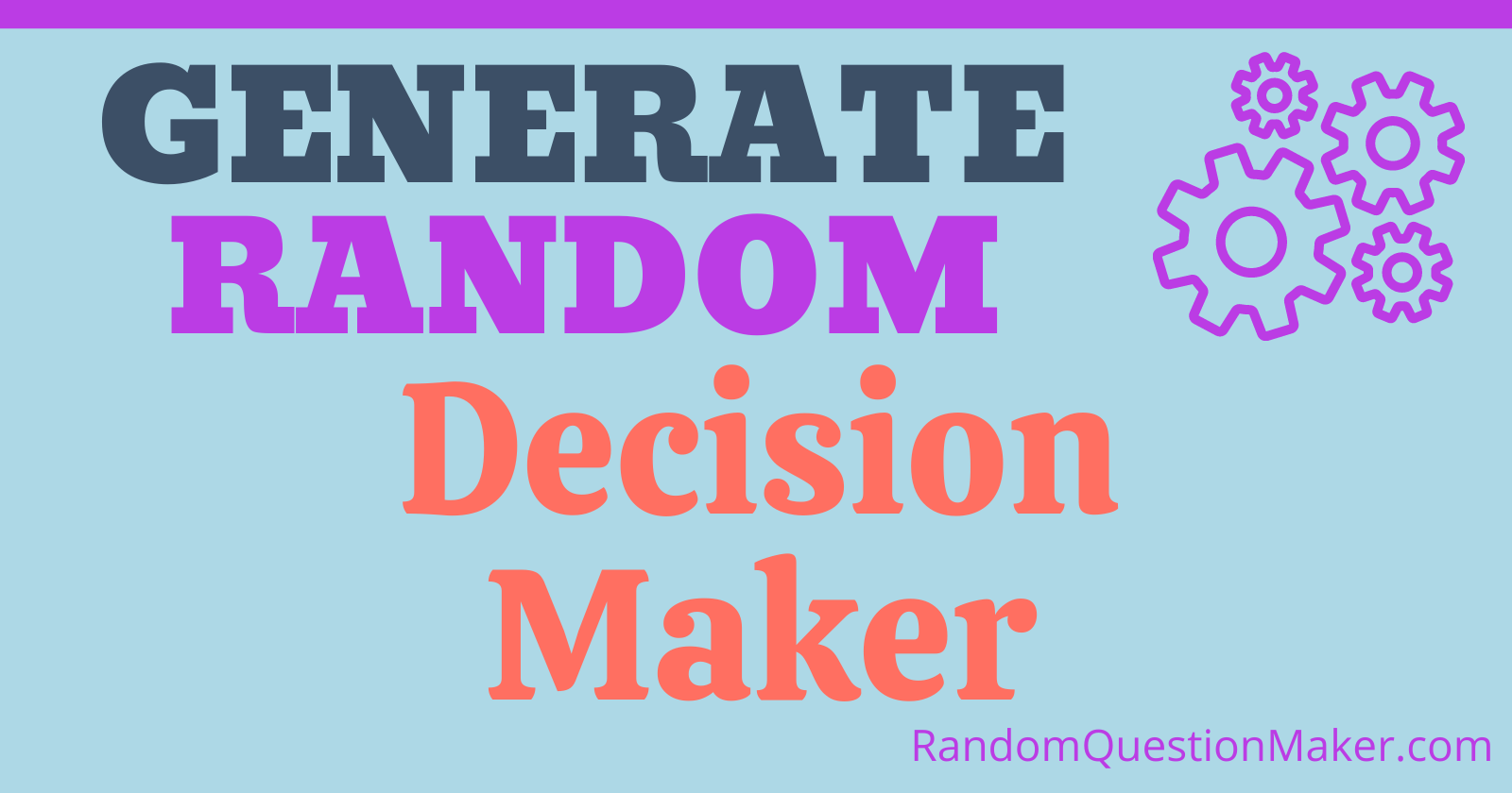 Random Decision Maker - Simplify Choices with a Click